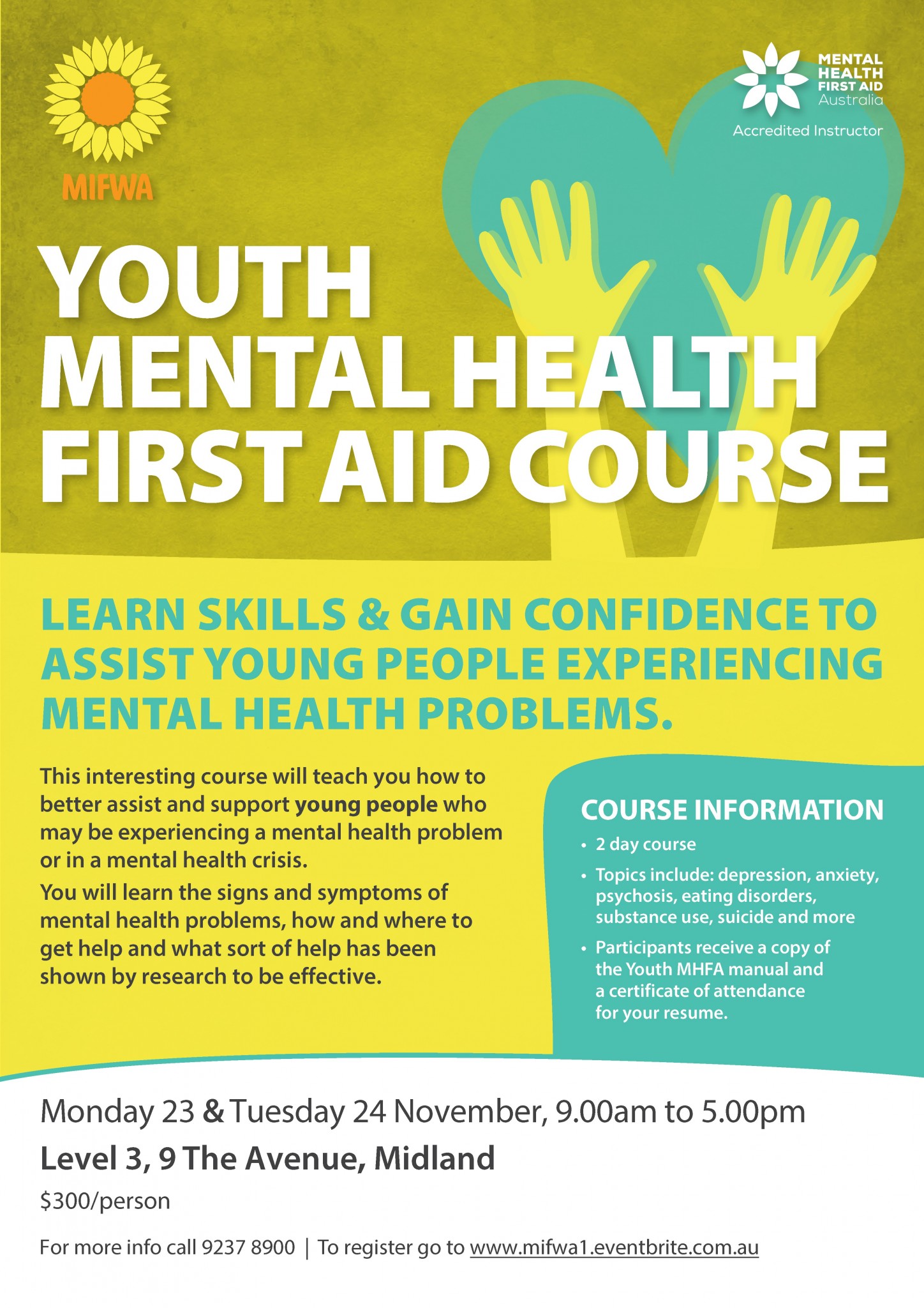 Youth MHFA MIFWA November 2020 • MIFWA Youth MHFA MIFWA November 2020 • MIFWA